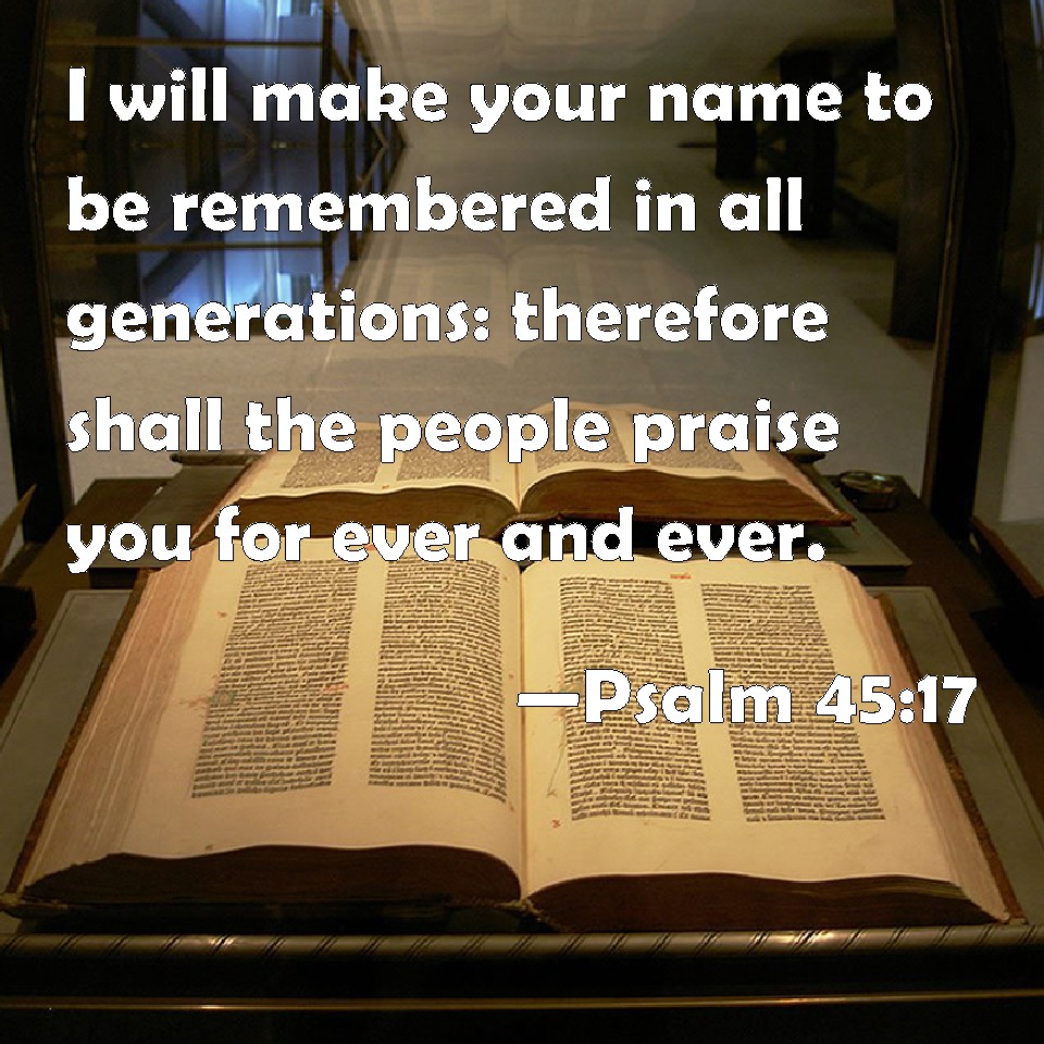 Praying Psalm 45 | Upward Ever...